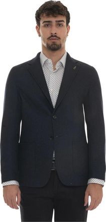 Paoloni Homme, Vestes, Bleu, Taille: L Veste d&eacute;structur&eacute;e sans doublure