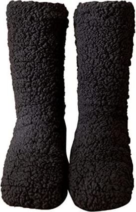 Generic Chambre à coucher de mode dhiver pour femmes portant des chaussettes de tapis de couleur unie, chaussettes de neige épaisses pour le sommeil chaussett