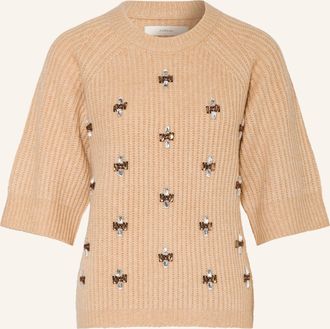 Inwear Inwear Strickshirt Priskaiw Mit Schmucksteinen beige