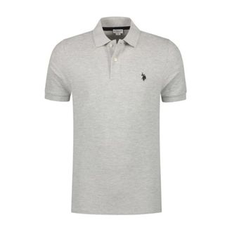 U.S.Polo Association Kurz&auml;rmeliges Poloshirt - - Tops - Herren - Grau - L