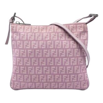 Fendi Pre-owned Canvas Crossbody Bag - - Pre-owned - Damen - Rosa - ONE SIZE