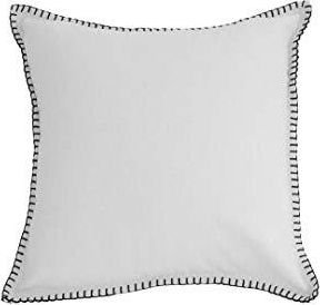 Soleil d'Ocre Kissen, Baumwolle, Weiß, 40 x 40 cm