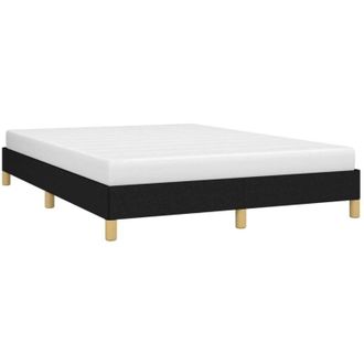 vidaXL Cadre de lit Noir 160x200 cm Tissu