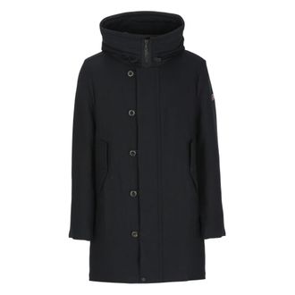 Peuterey Lange Daunenjacke - - Coats - Herren - Blau - S
