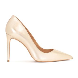 Kazar Goldene Lederpumps mit spitzer Kappe - - Shoes - Damen - Gelb - 37 EU
