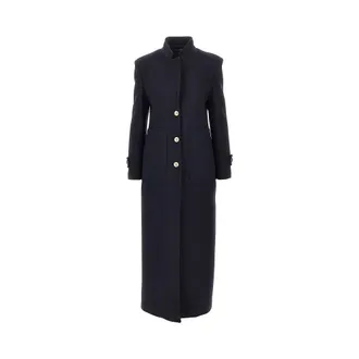 Pinko Cloth single-breasted long coat Woman 38