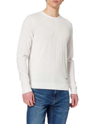 Daniel Hechter HECHTER PARIS Herren Knit Crewneck Pullover, Snow, XL