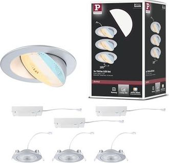 Paulmann 92256 EBL Set Aumus schwenkbar 3-Stepdim LED 3x750lm 2700-6500K 5W 230V Chrom matt