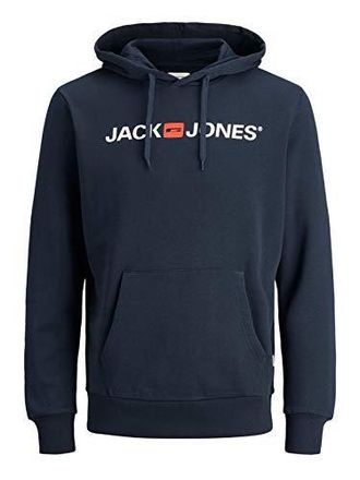 Jack & Jones Jack & Jones Jjecorp Sweat &agrave; capuche avec logo - pour homme - Bleu - X-Large
