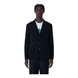 Yohji Yamamoto Homme, Vestes, Noir, Taille: XL Blazer Flap Noir
