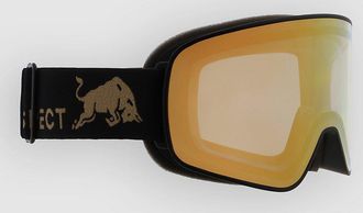 Red Bull Spect Eyewear RUSH Black Goggle brown with gold mirror