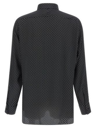 Tom Ford Polka-Dot Silk Shirt - Black