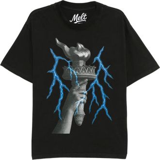 Melt t-shirt à imprimé graphique - Noir