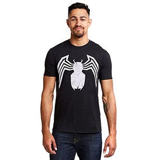 MARVEL Venom Emblem T-Shirt, Noir (Noir), S Homme