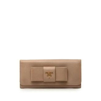 Prada Portefeuille Long Pre-owned - Femme - Pre-owned - Brun - Taille: ONE Size