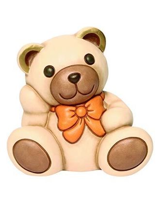Thun Teddybär mit orangefarbener Schleife, Mehrfarbig, einzigartig