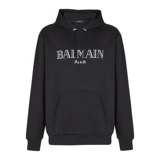 Balmain Vintage Logo Hoodie - - Sweatshirts & Hoodies - Herren - Schwarzk - S