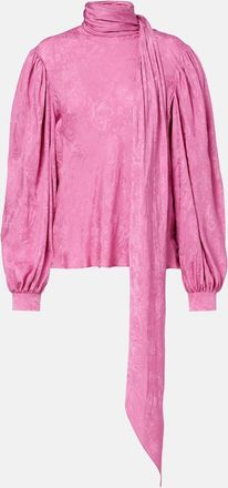 Gucci Bedruckte Bluse aus Seide