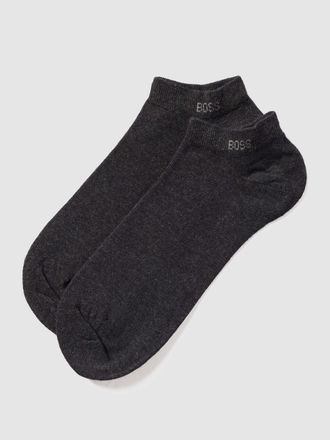 HUGO BOSS Sneakersocken mit Label-Print im 2er-Pack