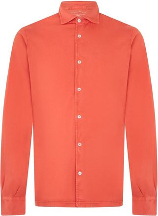 Fedeli Homme, Chemises, Orange, Taille: L Chemise &agrave; manches longues
