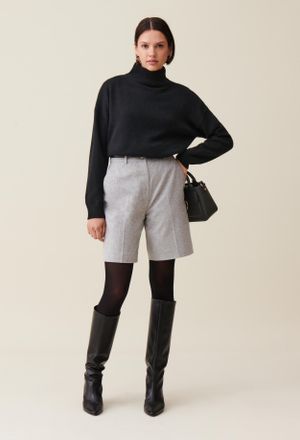 Claudie Pierlot Bermuda droit gris clair