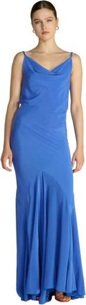 Erika Cavallini Semi Couture Femme, Robes, Bleu, Taille: 40 FR Longue Robe Bustier