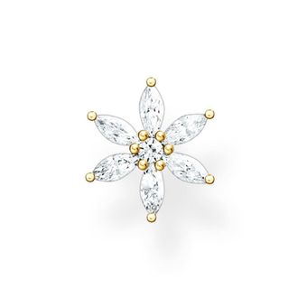 Thomas Sabo Thomas Sabo Einzel Ohrstecker Blume vergoldetes Silber H2196-414-14
