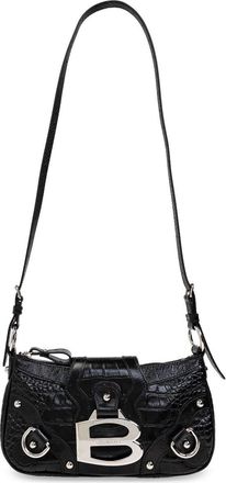 Balenciaga Kleine Essex Schultertasche - Schwarz