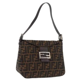Fendi Pre-owned Vintage Zucca Schultertasche - - Pre-owned - Damen - Schwarzk - ONE SIZE
