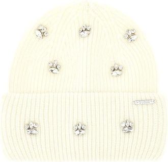 Guess Bonnet Ivoire, ivoire, taille unique