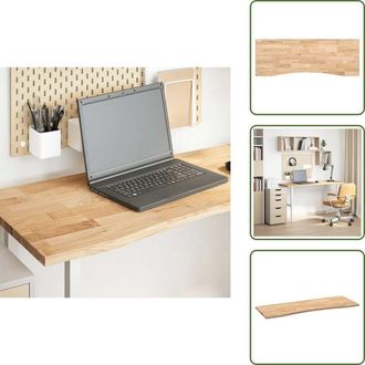 vidaXL Vidaxl - Schreibtischplatte Unbehandelt 140x60x2,5 cm Massivholz Eiche - Schreibtischplatte - Schreibtischplatten - Arbeitsplatte - Tischplatte