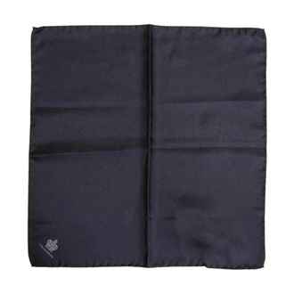 Dolce & Gabbana Blaue DG Crown Seiden Foulard Schal - - Accessories - Herren - Blau - ONE SIZE