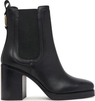 Tommy Hilfiger Stiefeletten Ltr Square Toe Heel Chelsea Boot FW0FW09555 Schwarz