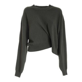 Kenzo Asymmetrischer Strickpullover - - Knitwear - Damen - Gr&uuml;n - L