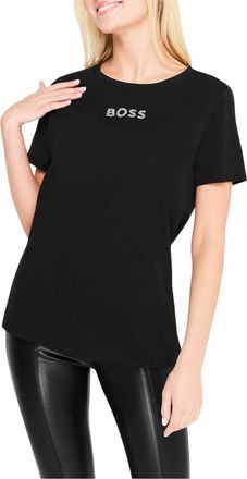 HUGO BOSS T-Shirt f&uuml;r Damen, Logo (Schwarz)