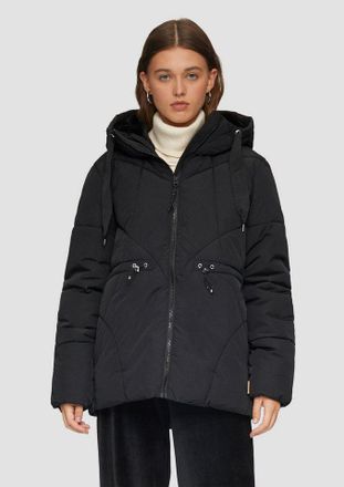 QS by s.Oliver Winterjacke Outdoor-Jacke Wattierte Jacke mit verstellbarem Gummizug