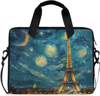Alaza Sac pour ordinateur portable de 40,6 à 15,6 Motif London Big Ben - Pour homme et femme - Pour étudiant et travail, voyage, Tour Eiffel A8971, Taille u