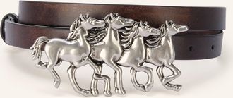 Chlo&eacute; Lederg&uuml;rtel Running Horses schwarz