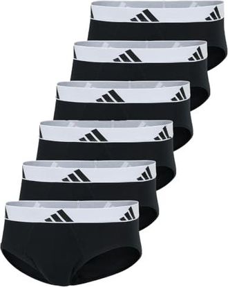 adidas Adidas Lot de 6 slips basiques pour homme, 6 x blanc (006), XL