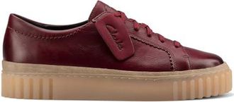 Clarks Femme Mayhill Walk Basket, Cuir Bordeaux, 38 EU
