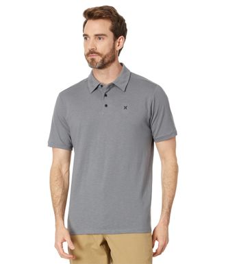 Hurley Herren H2o-dri Ace Slub Polo Ss Polohemd, steingrau, XL