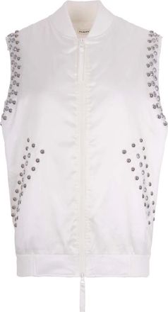 P.A.R.O.S.H. P.a.r.o.s.h., Femme, Vestes, Blanc, Taille: 38 FR Vetsibilit&agrave; Relaxed Vest
