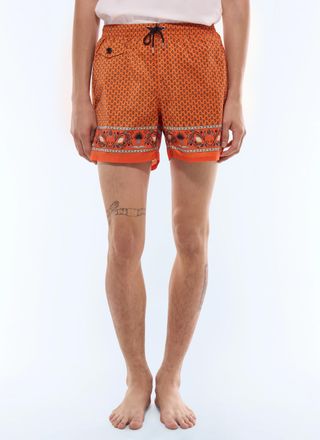 Fursac Short de bain en tissu technique &agrave; motif - Taille XL - Homme