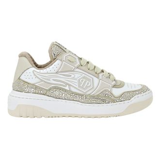 Philipp Plein Femme, Chaussures, Beige, Taille: 40 EU Moon Walker Lo-top Baskets