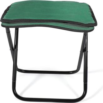 Milisten Tragbarer Faltbarer Outdoor Hocker aus Aluminiumlegierung Kompakter Campinghocker für Angeln Wandern Picknick Leichter Klappbarer Sitz für Reisen und 