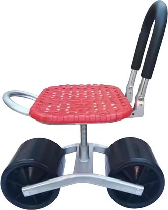 Generic Gartenwagen mit Sitz - Gartenhocker verstellbar mit Rädern, ergonomischer Stuhl | Hof-Scooter für Senioren, mobile Sitzbank mit Gemüsegriff, Gewächsha