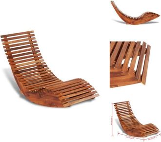 vidaXL Schaukelliege Akazienholz - Schaukelstuhl - Gartenstuhl - Holzsessel - Akazienholz M&ouml;bel - Outdoor M&ouml;bel