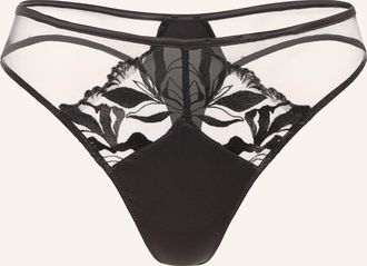 Calvin Klein String Ck Black Floral Lace schwarz