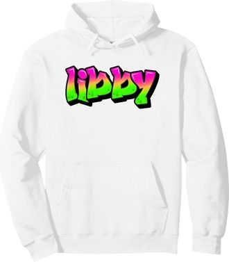 BDAZ Libby Graffiti Personalisierter Name Gr&uuml;n Rosa Frauen M&auml;dchen Pullover Hoodie