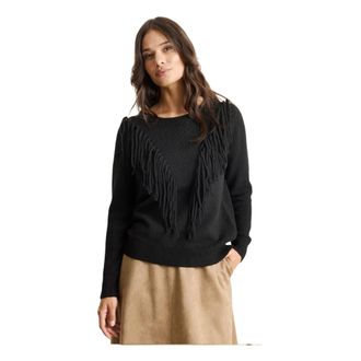 In Front Kirstin Strickbluse - - Blouses & Shirts - Damen - Schwarzk - L
